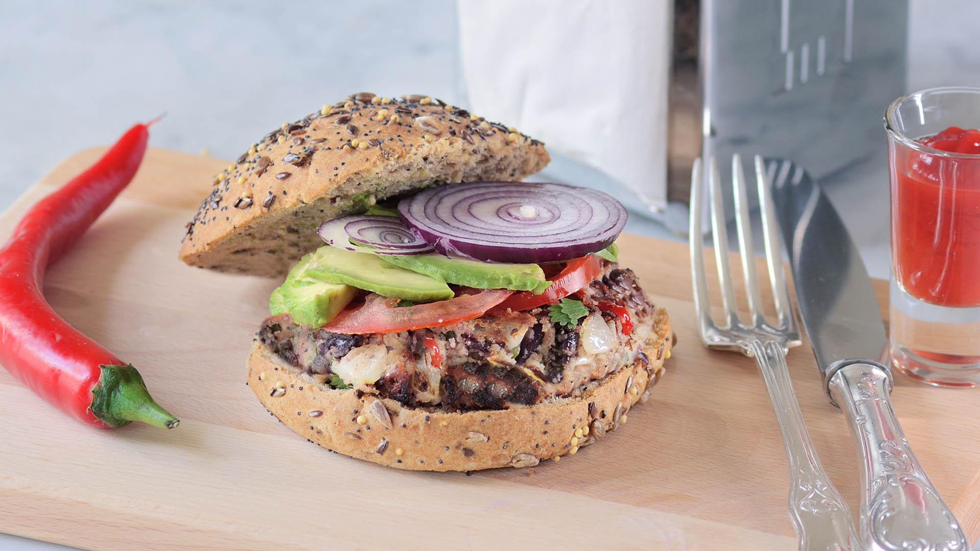 Genius Gluten Free Mexican Bean Burgers | Kara Foodservice